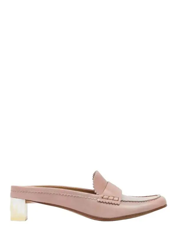 MAISON MARGIELA Penny-strap Leather Mules - Pink