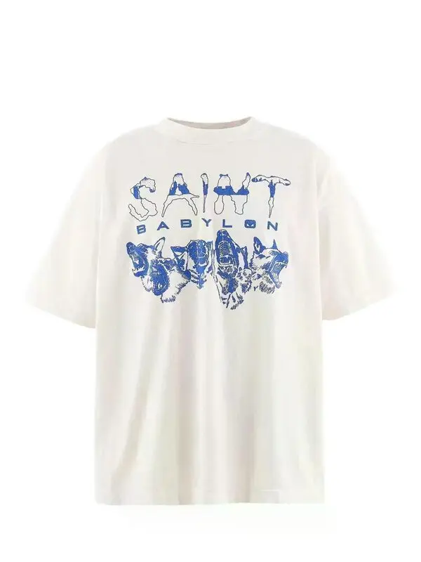 SAINT MXXXXXX X Saint Babylon Graphic T-shirt - Neutrals