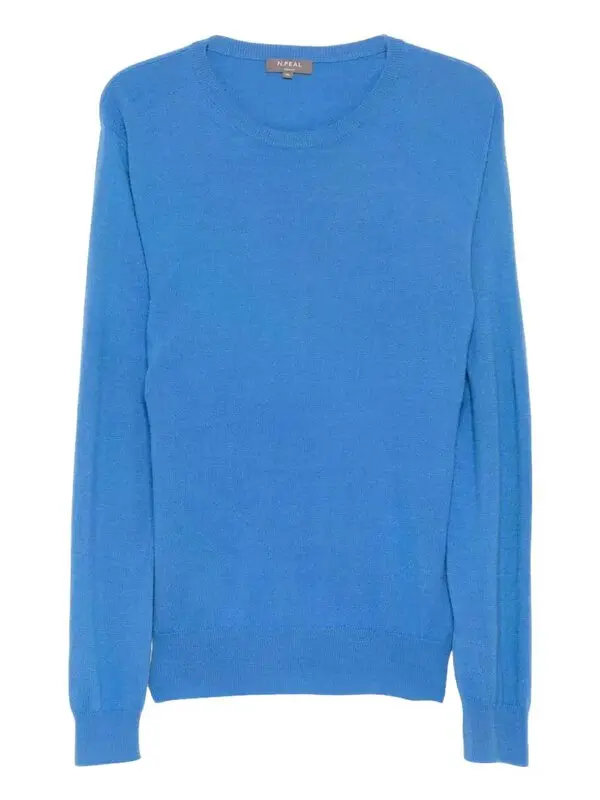 N.peal Oxford Sweater - Blue