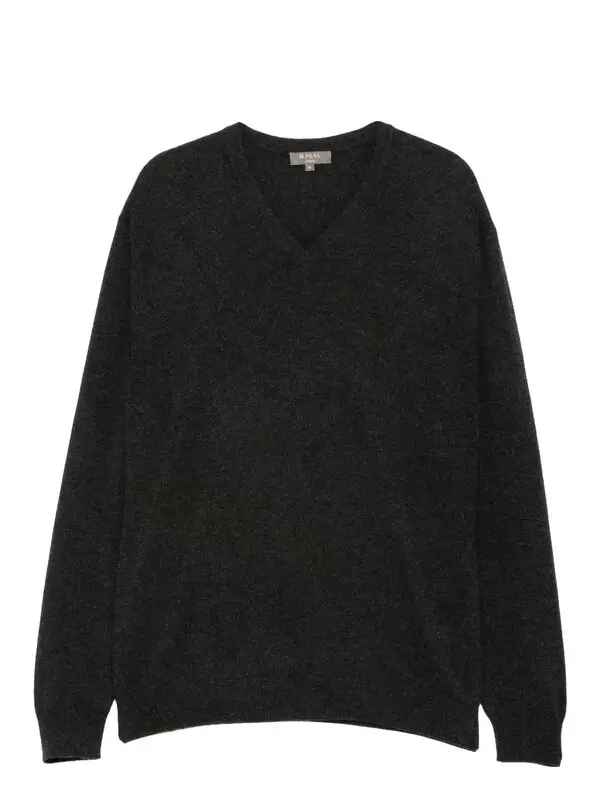 N.peal Burlington V-neck Jumper - Grey