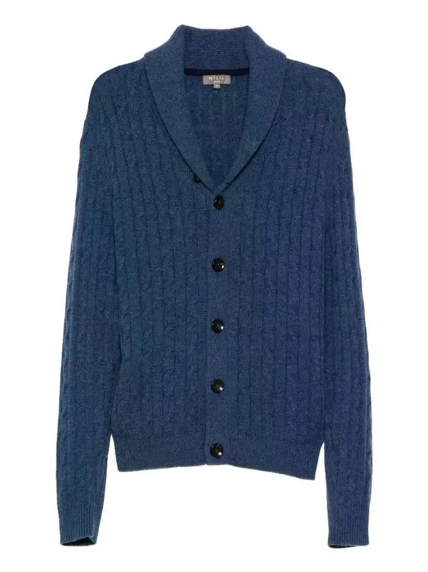 N.peal Garrick Cardigan - Blue