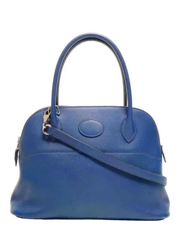 Hermès 2016 Bolide 26 Leather Tote - Blue