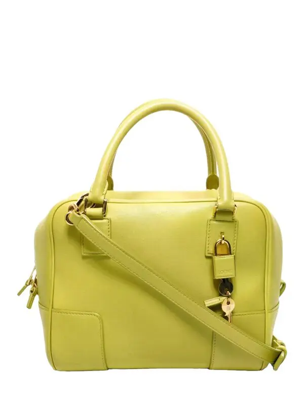 Loewe Amazona Leather Tote Bag - Green