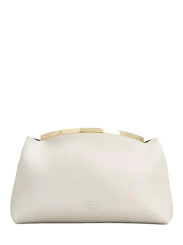 TOD'S Trim Clutch Bag - Neutrals