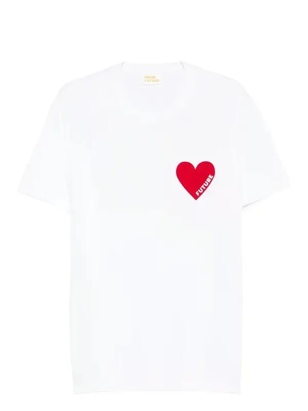 From Future Heart-motif T-shirt - White