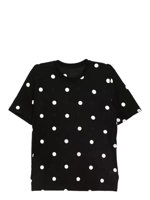 JNBY Polka-dot T-shirt - Black