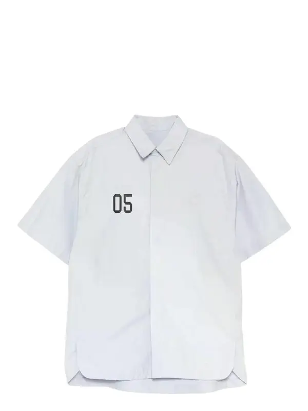 CROQUIS Number Logo Short-sleeve Shirt - Grey