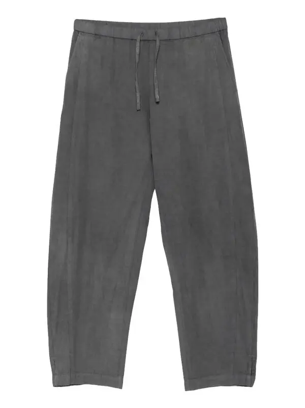 CROQUIS Buttoned-hem Trousers - Grey