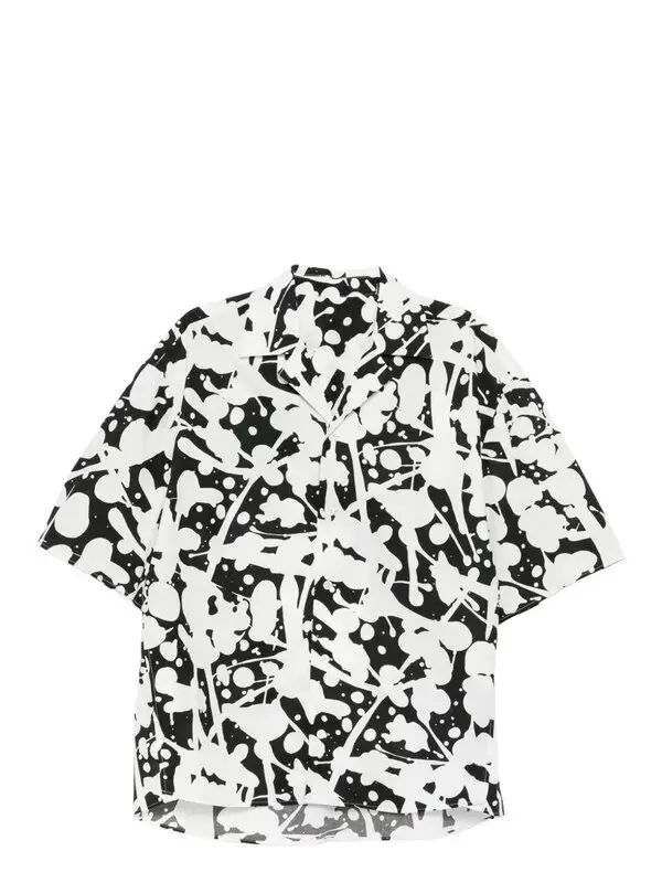CROQUIS Painted-effect Shirt - Black