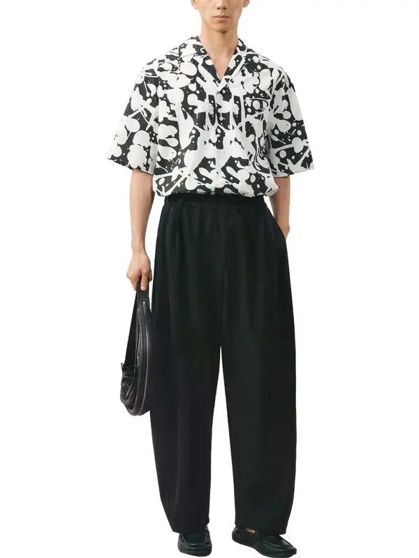 CROQUIS Painted-effect Shirt - Black