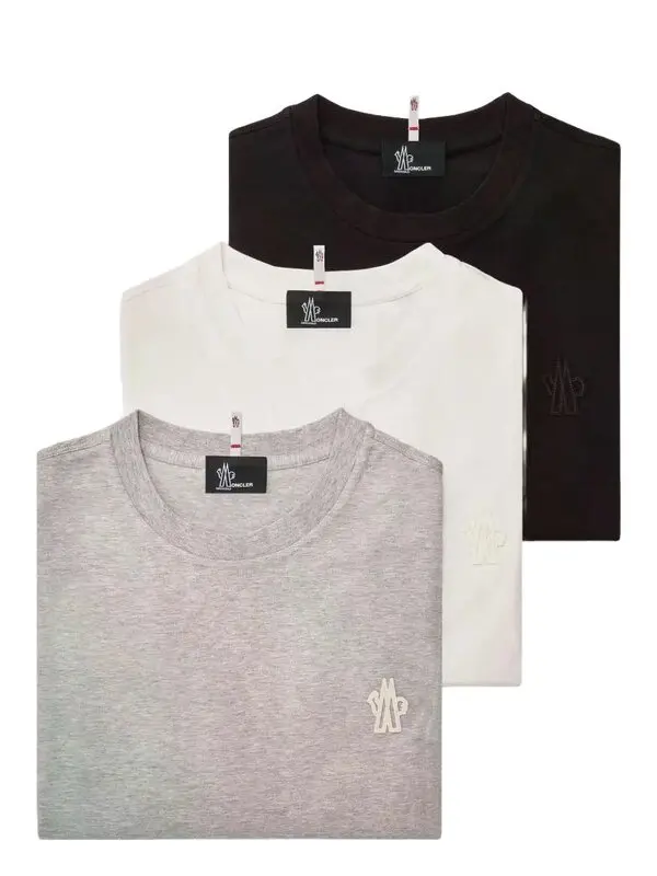 Moncler Logo T-shirt - Neutrals
