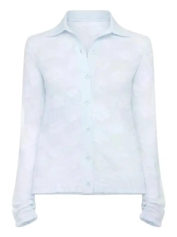Cecilie Bahnsen Floral Button Shirt - Blue