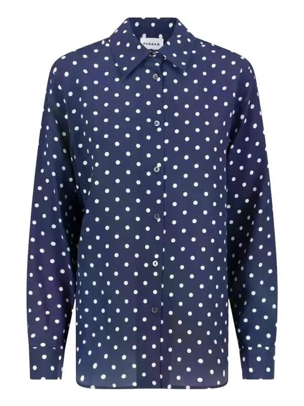 P.a.r.o.s.h Polka Dot Shirt - Blue