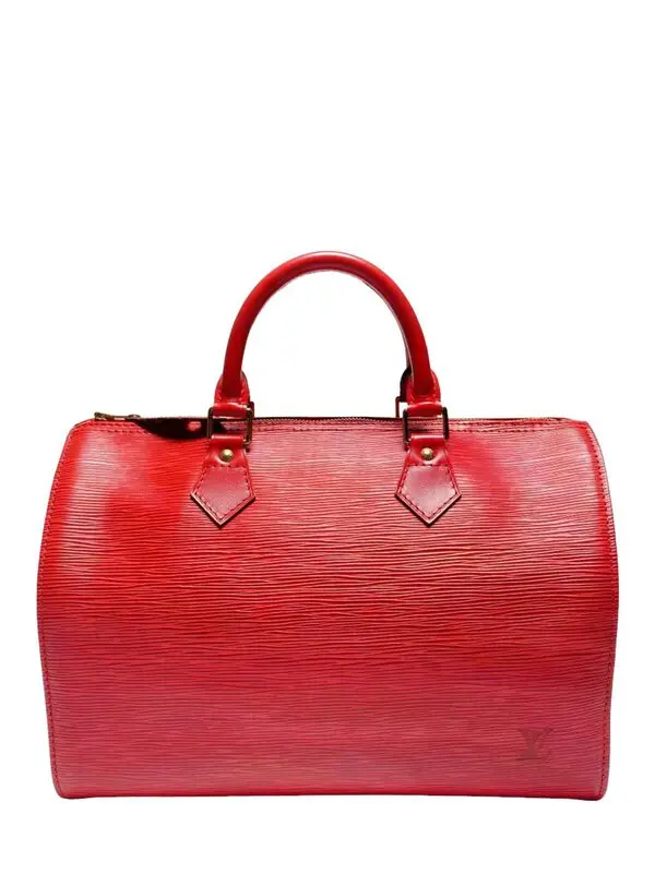 LOUIS VUITTON 1994 Speedy 35 Handbag - Red