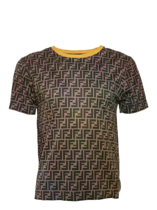 Fendi Printed T-shirt - Brown