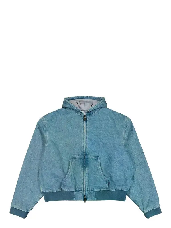 Vetements Denim Zip-up Hoodie - Blue
