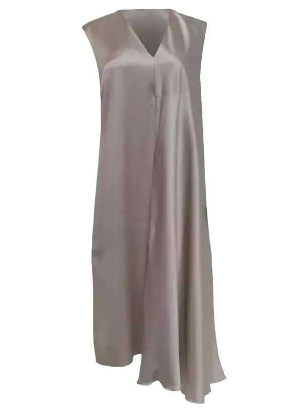 JOSEPH Carrol V-neck Midi Dress - Neutrals
