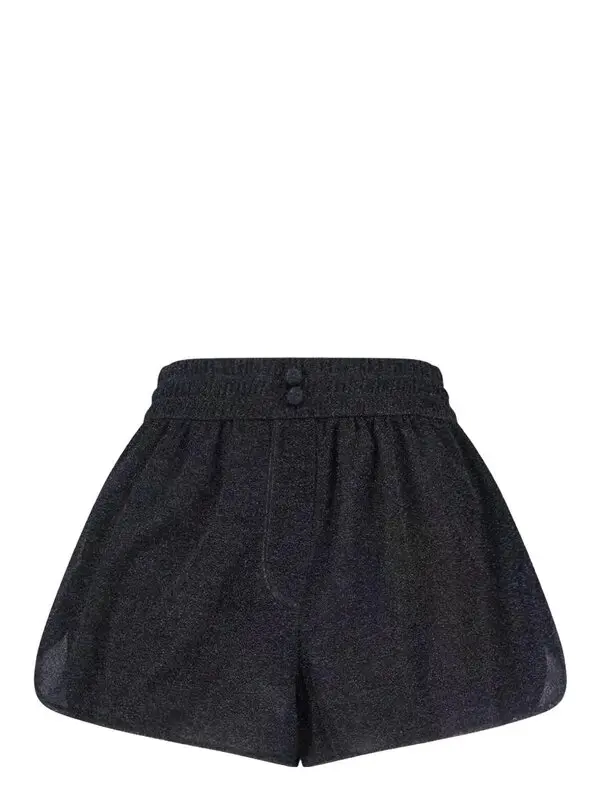 Oseree Buttoned Shorts - Black