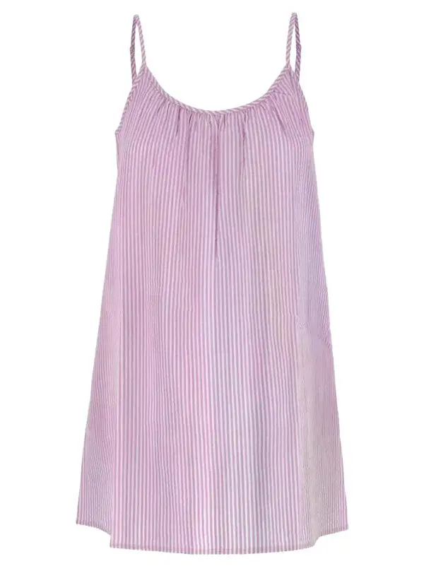 Polo Ralph Lauren Striped Cotton Dress - Purple
