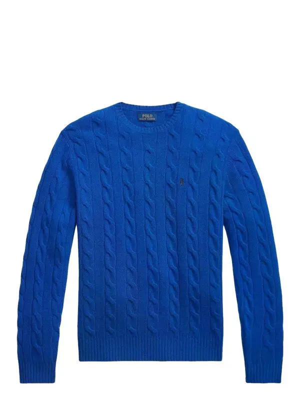 Polo Ralph Lauren Cable-knit Crew-neck Sweater - Blue
