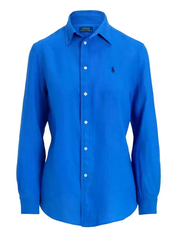 Polo Ralph Lauren Buttoned Logo Shirt - Blue