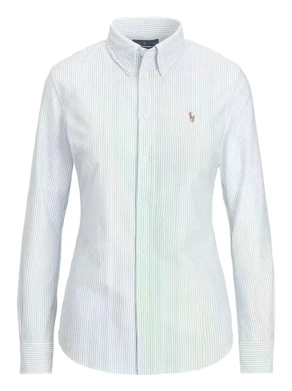 Polo Ralph Lauren Striped Logo Shirt - Blue