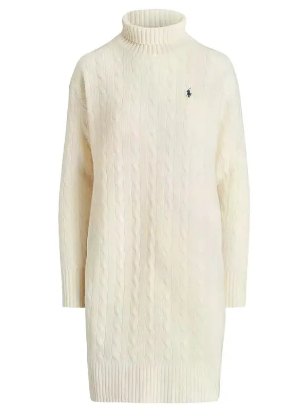 Polo Ralph Lauren Cable-knit Mini Dress - Neutrals