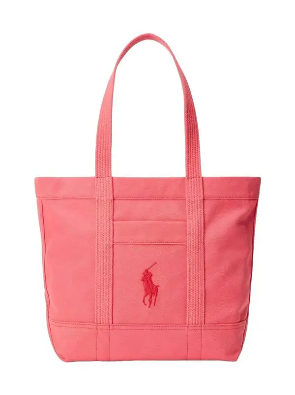 Polo Ralph Lauren Embroidered-logo Tote Bag - Pink