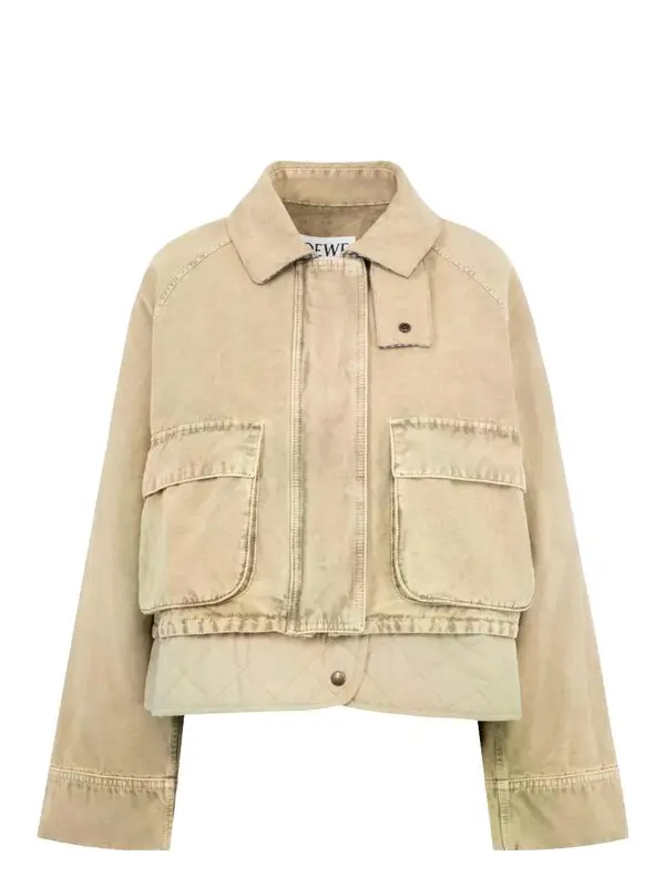 Loewe Quilted Pocket Jacket - Neutrals