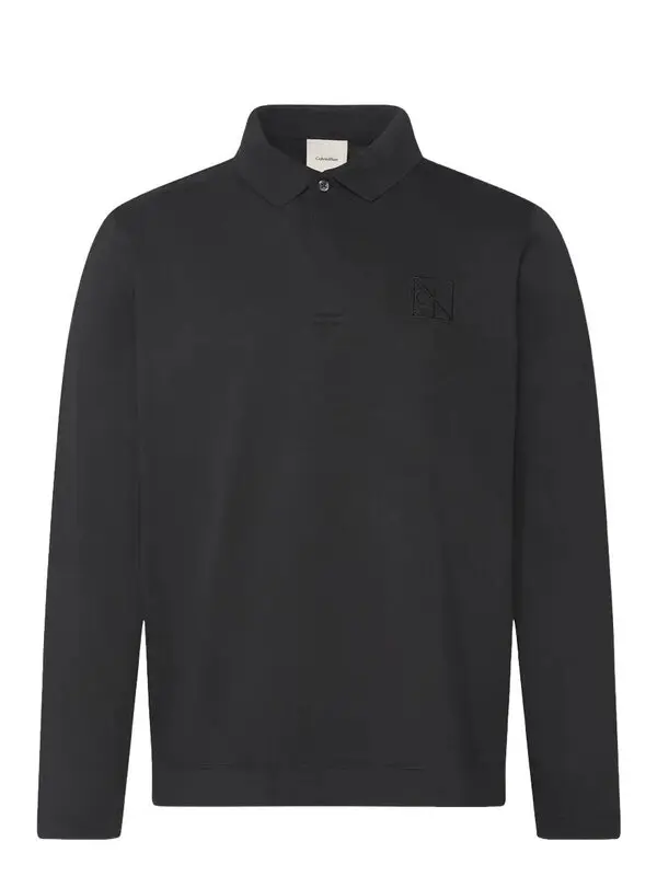Calvin Klein Long-sleeve Polo Shirt - Brown