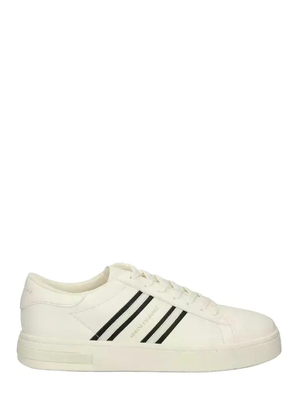 Armani Exchange Stripe-detail Sneakers - White