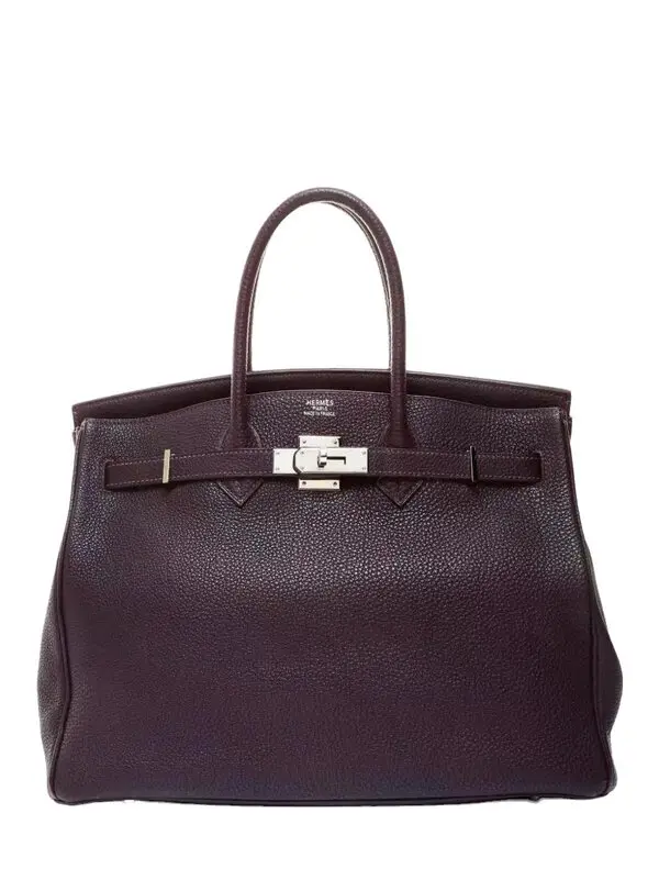 Hermès 2006 35 Birkin Leather Tote Bag - Purple