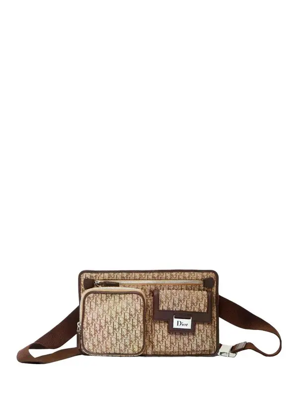 Dior 2000s Trotter Canvas Belt Bag - Neutrals