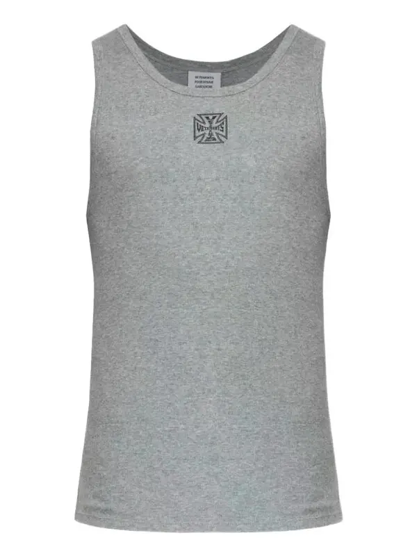 Vetements Graphic Tank Top - Grey