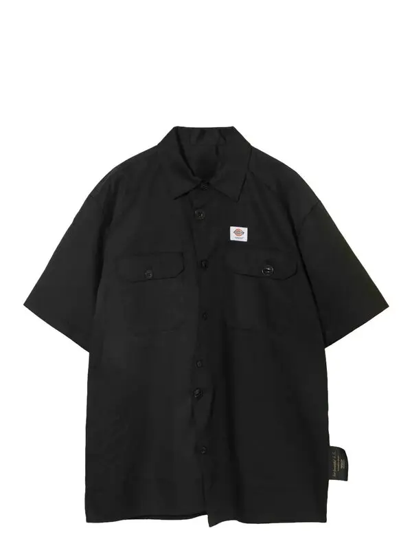 Undercover Buttoned Short-sleeve Shirt - Black