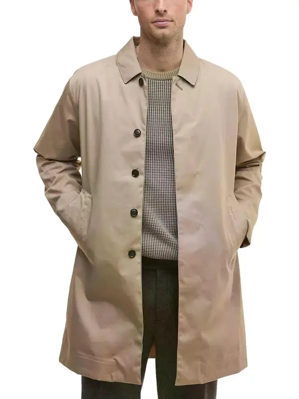 Barbour Rokig Buttoned Coat - Neutrals