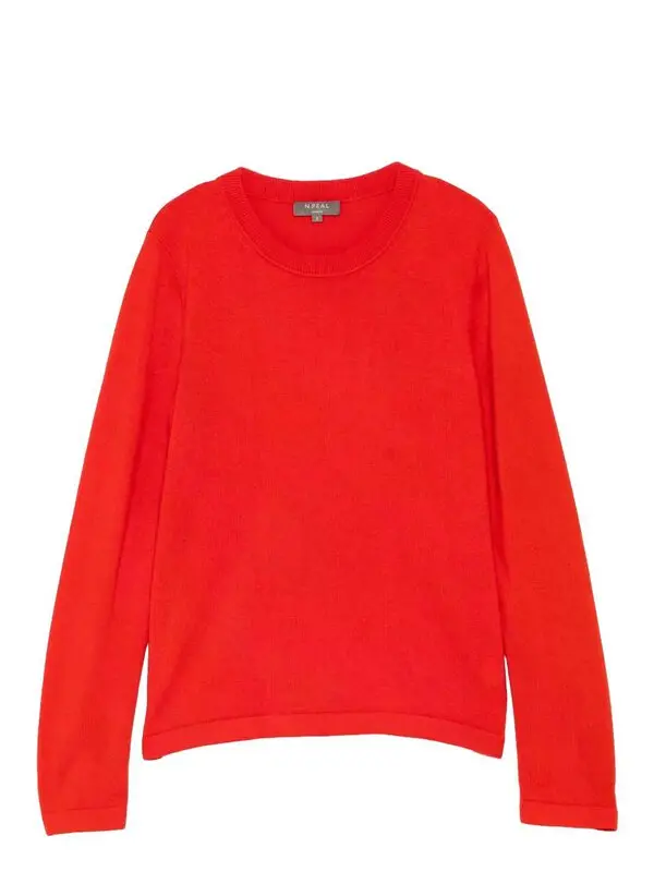 N.peal Hallie Round Neck Jumper - Red