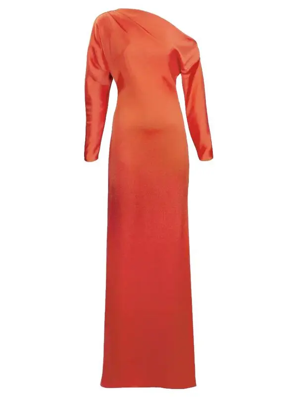 Silvia Tcherassi Noelia One-shoulder Maxi Dress - Orange