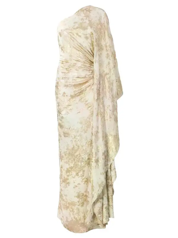 Silvia Tcherassi Afrodita One-shoulder Maxi Dress - Neutrals