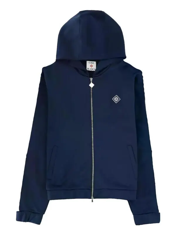 Casablanca Hooded Zip Jacket - Blue