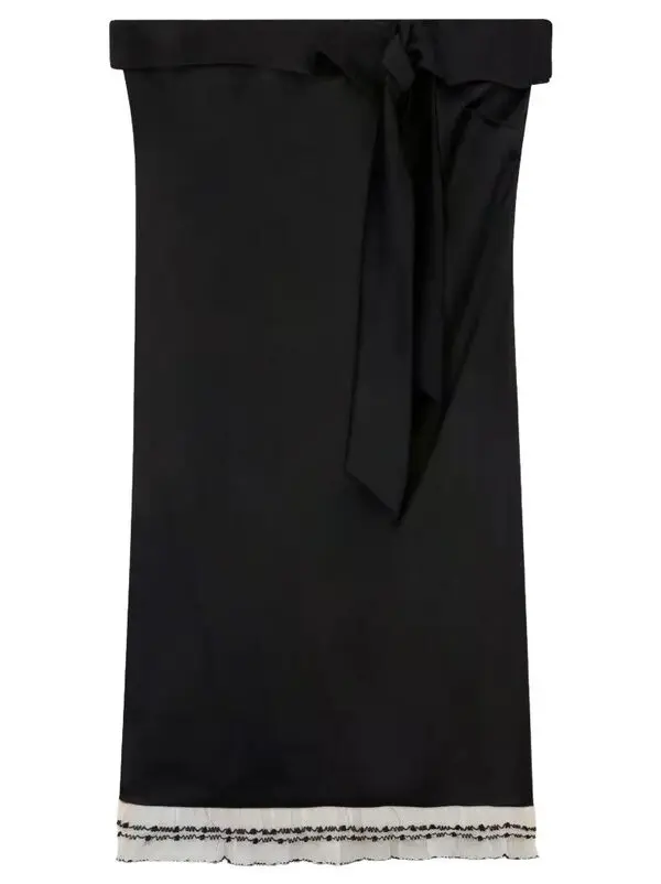 Gcds Bow-detail Mini Dress - Black