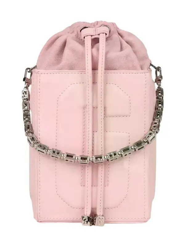 Gcds Logo-embossed Bucket Bag - Pink