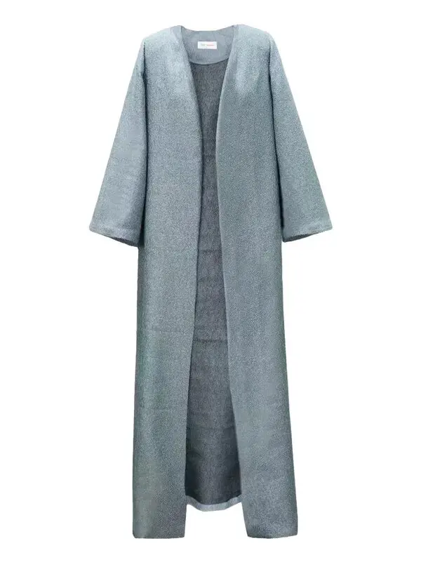 GEMY MAALOUF Open Loose-cut Coat - Blue