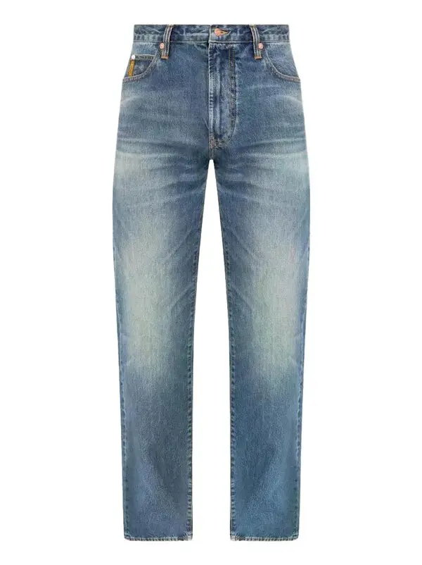 Emporio Armani Faded-effect Jeans - Blue