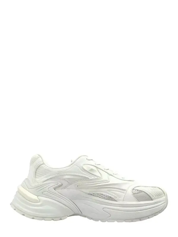 Emporio Armani Panelled Lace-up Sneakers - White