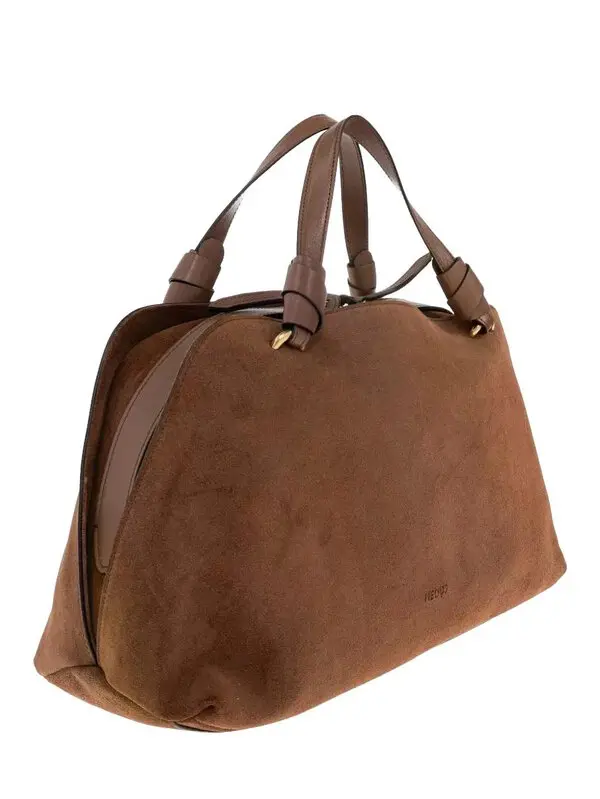 NEOUS Handle Suede Tote Bag - Brown