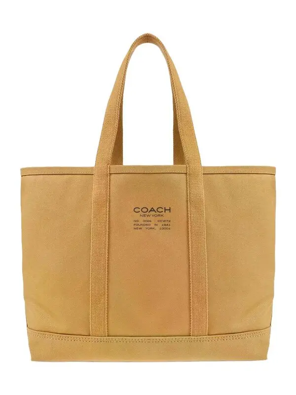 COACH Utility Stitched Detail Tote Bag - Neutrals