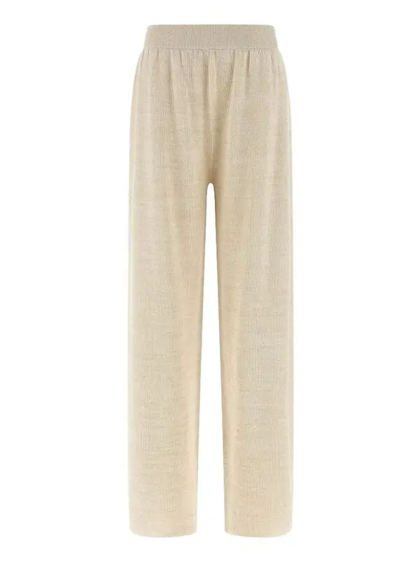 Fabiana Filippi Cotton Wide-leg Trousers - White