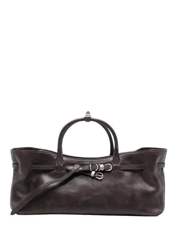 MARGESHERWOOD Grandma Leather Handbag - Brown