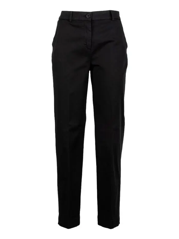 VIA MASINI 80 Slim Fit Trousers - Black